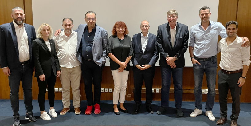 Intalnire de lucru intre federatiile de baschet din Grecia, Romania si ...